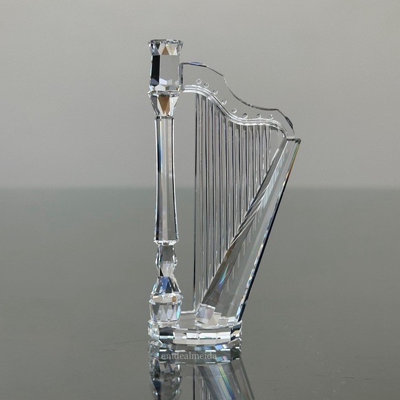 Swarovski | Accents | Swarovski Crystal Harp Figurine Music Melodies ...